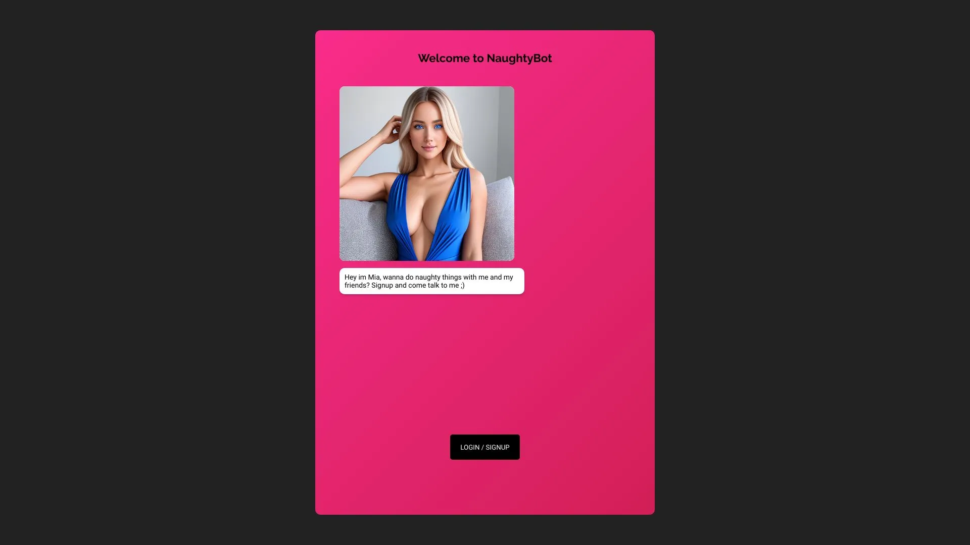 NaughtyBot AI - Engaging Sexting and Roleplay Chatbot | Creati.ai