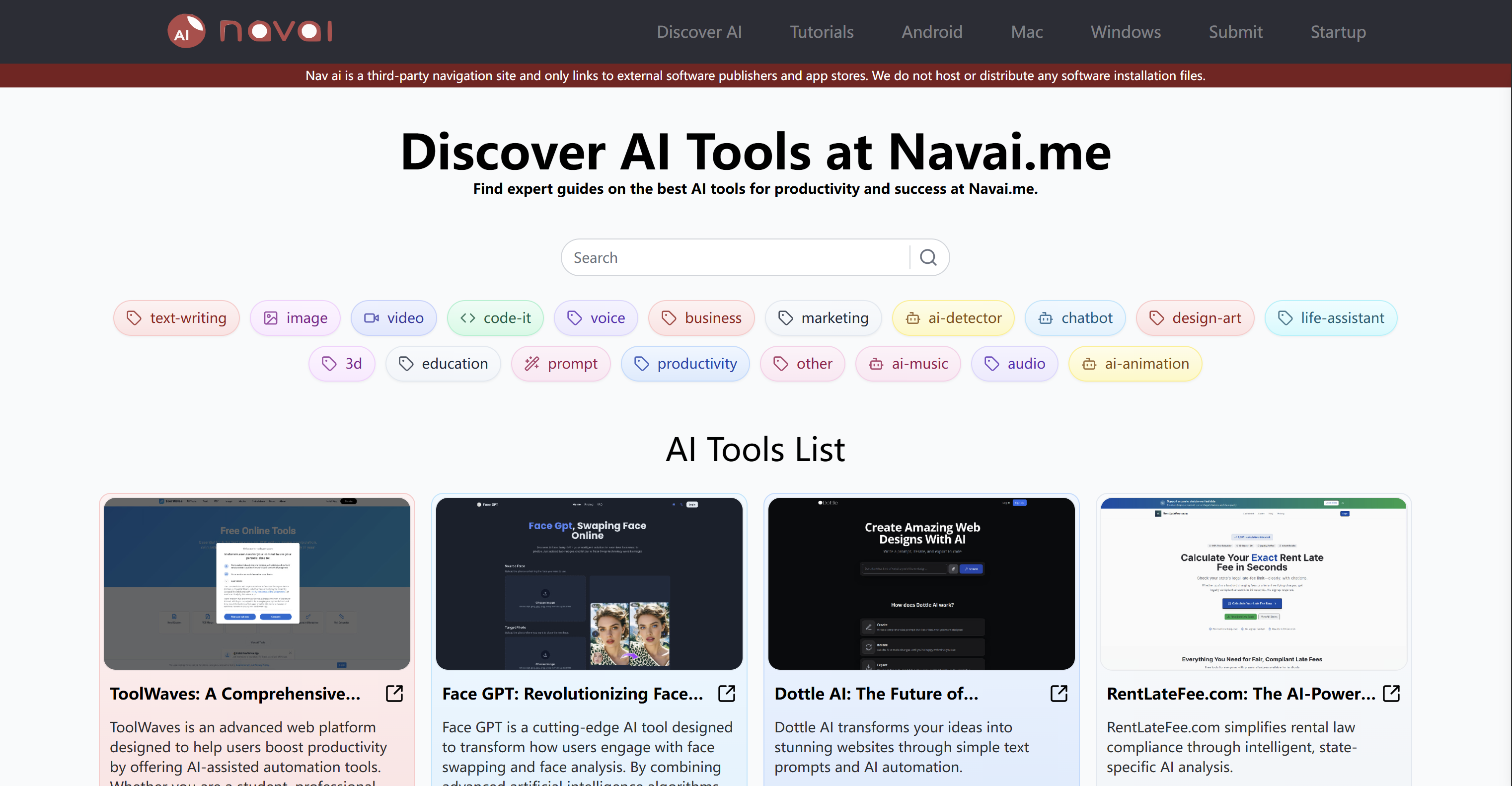 Navai.me: Tu directorio completo de herramientas de IA para ...