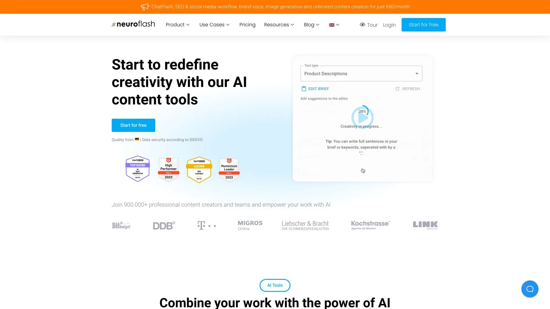Neuroflash: AI-Driven Content Creation Tool for Marketers | Creati.ai