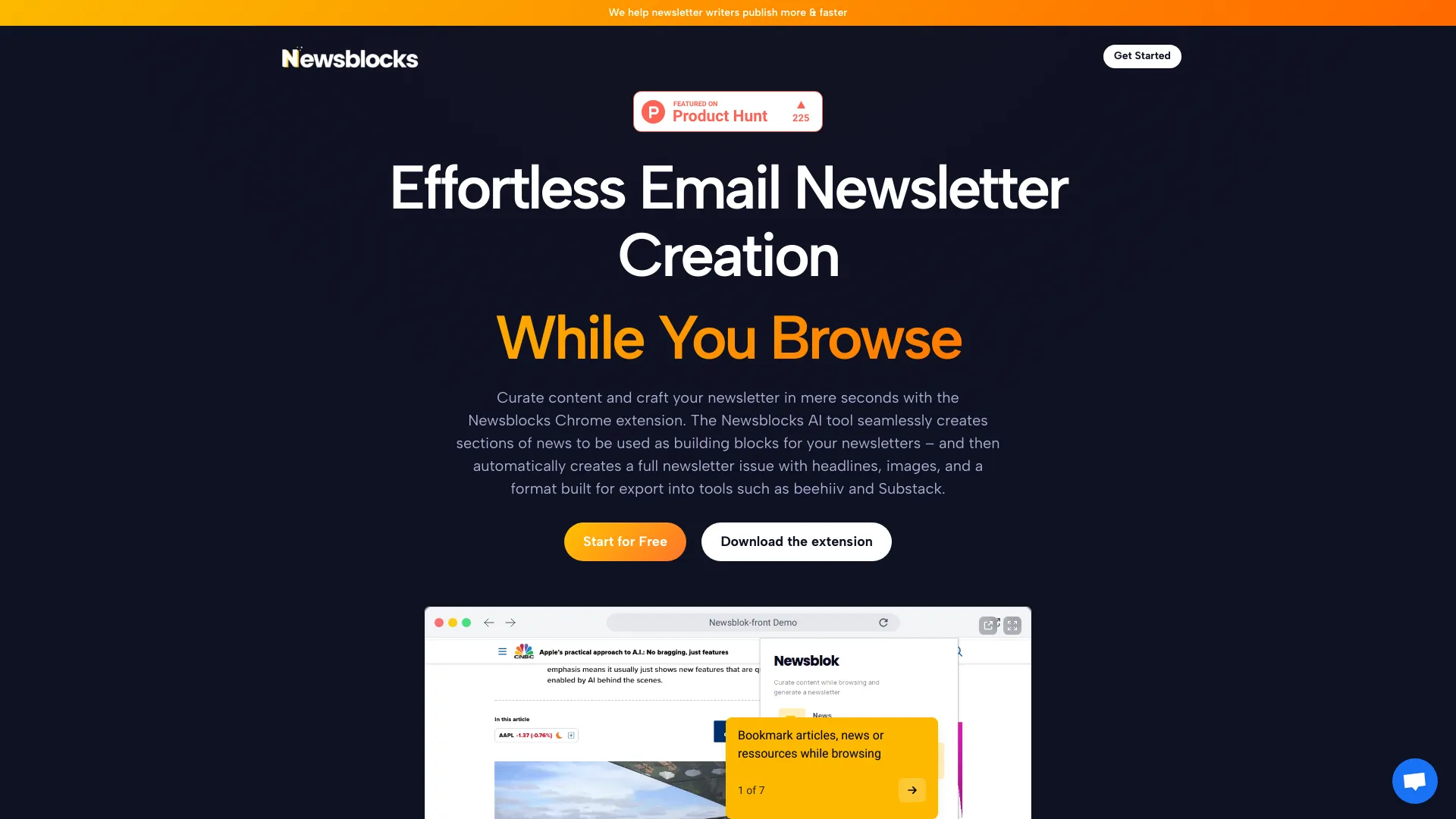 NewsBlocks AI - The Ultimate Newsletter AI Writing Tool | Creati.ai