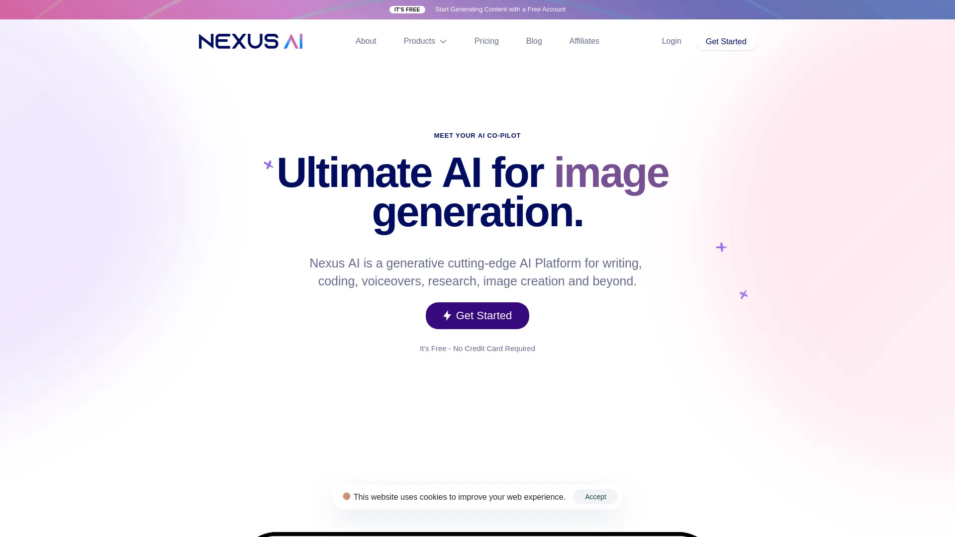 Nexus AI: Advanced Generative AI Platform for Content Creation | Creati.ai