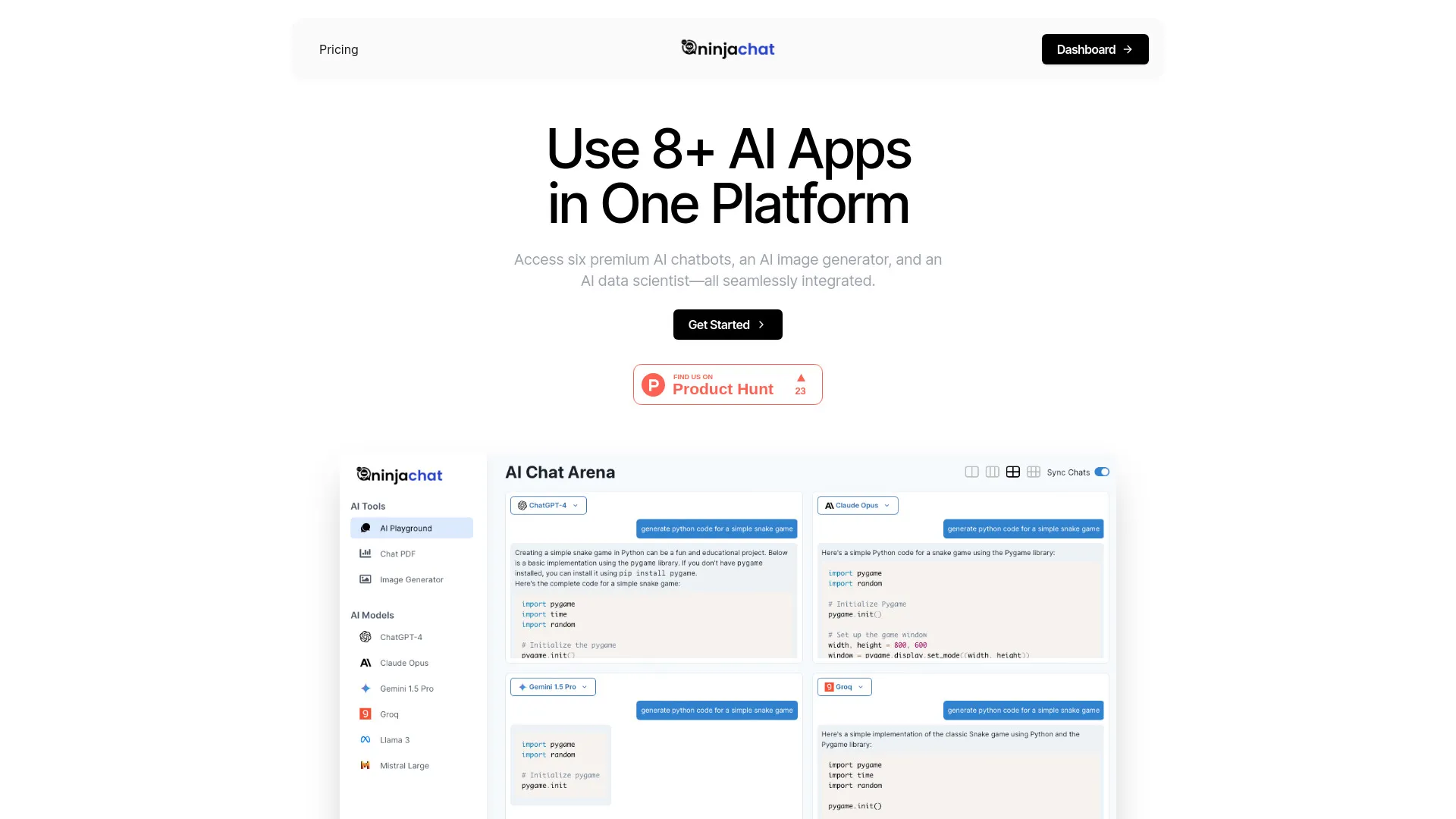 NinjaChat - All-in-One AI Assistant for Productivity | Creati.ai