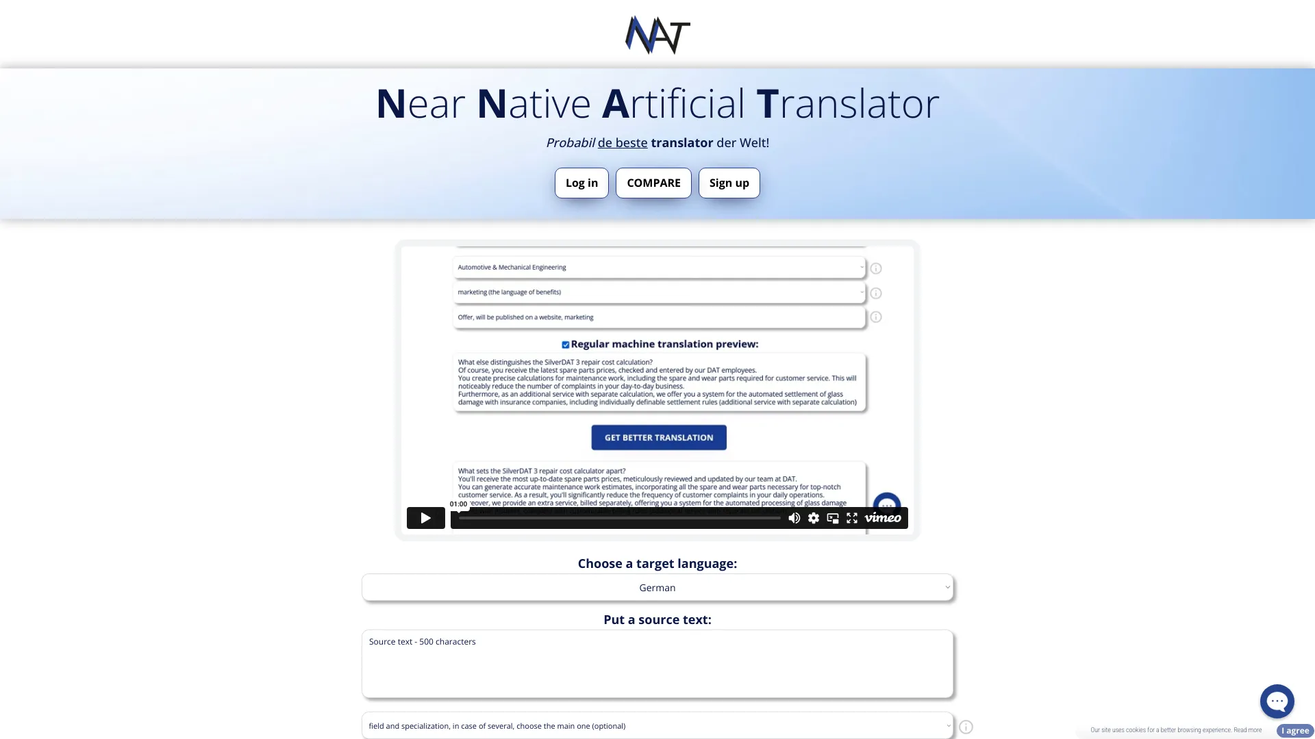 NNAT.io - Near Native Artificial Translator | Creati.ai
