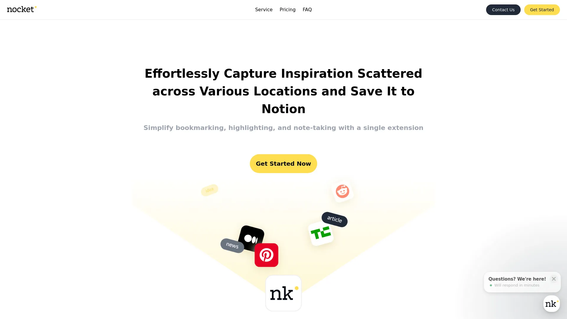 Nocket.io - Effortless Web Content Capture and Organization | Creati.ai