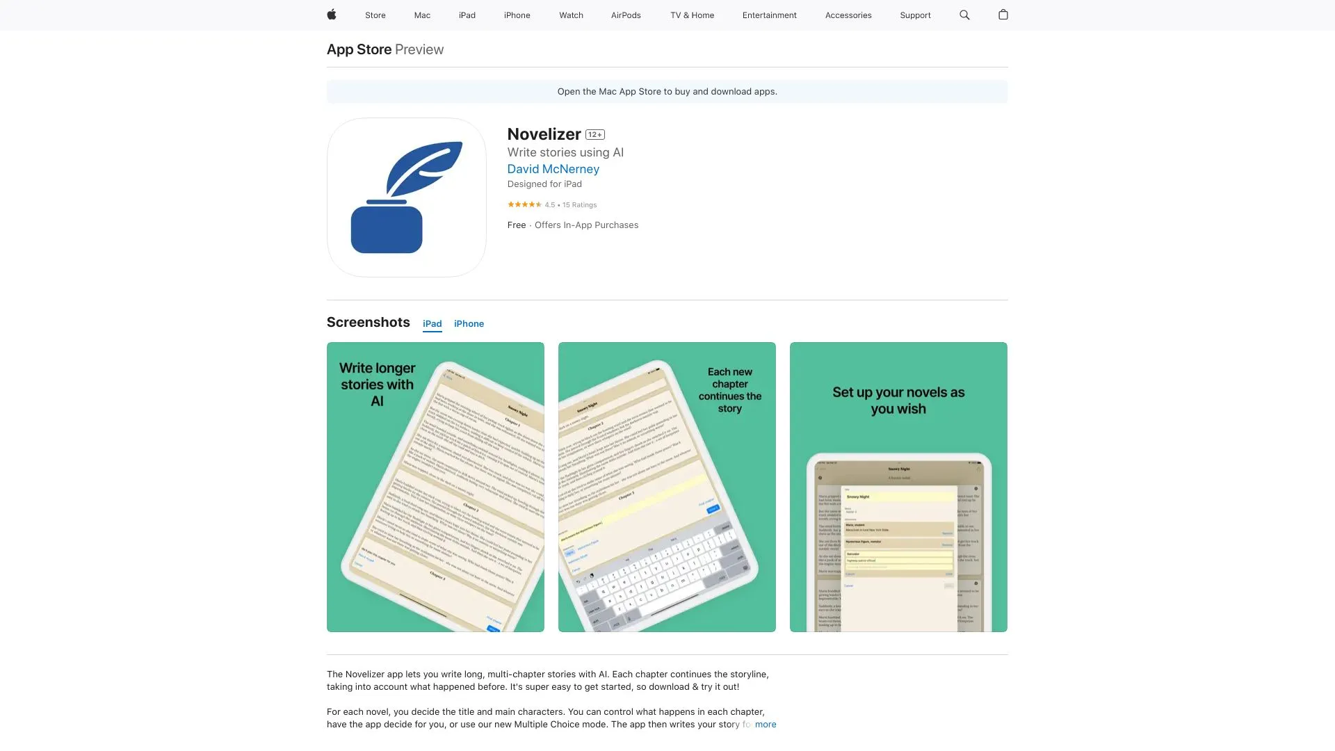 Novelizer - AI-Powered Novel Writing App | Creati.ai