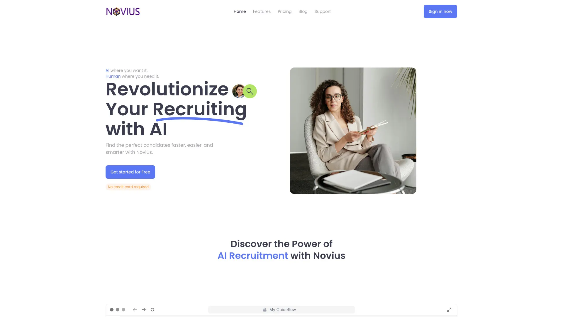 Novius AI Recruitment Tool - Streamline Hiring Process | Creati.ai