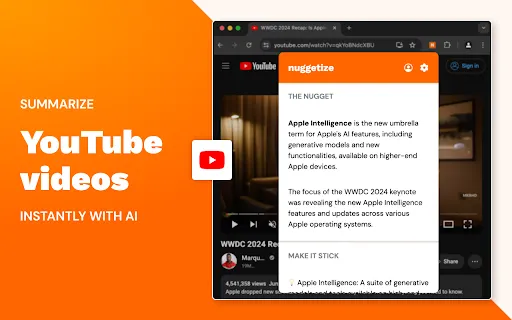Nuggetize - AI-Powered Content Summarization Tool | Creati.ai