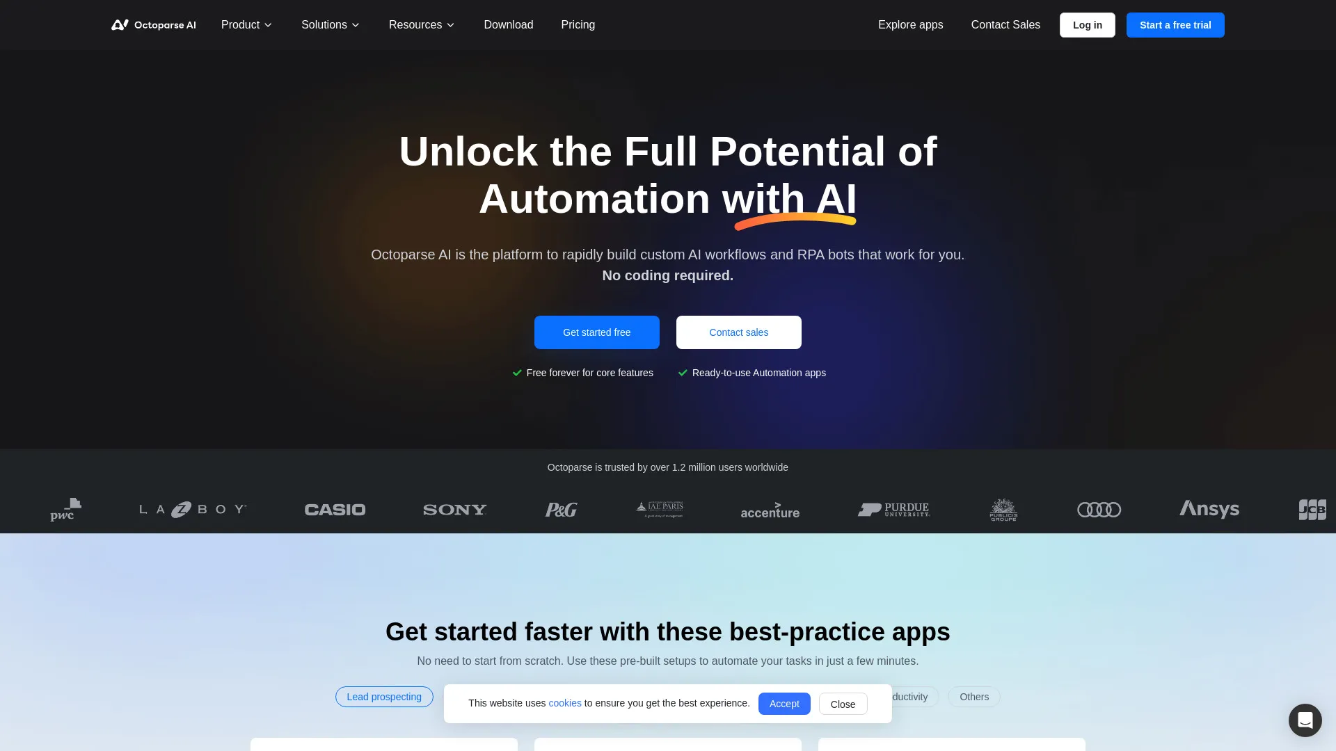 Octoparse AI: No-Code Workflow Automation & RPA Bots | Creati.ai