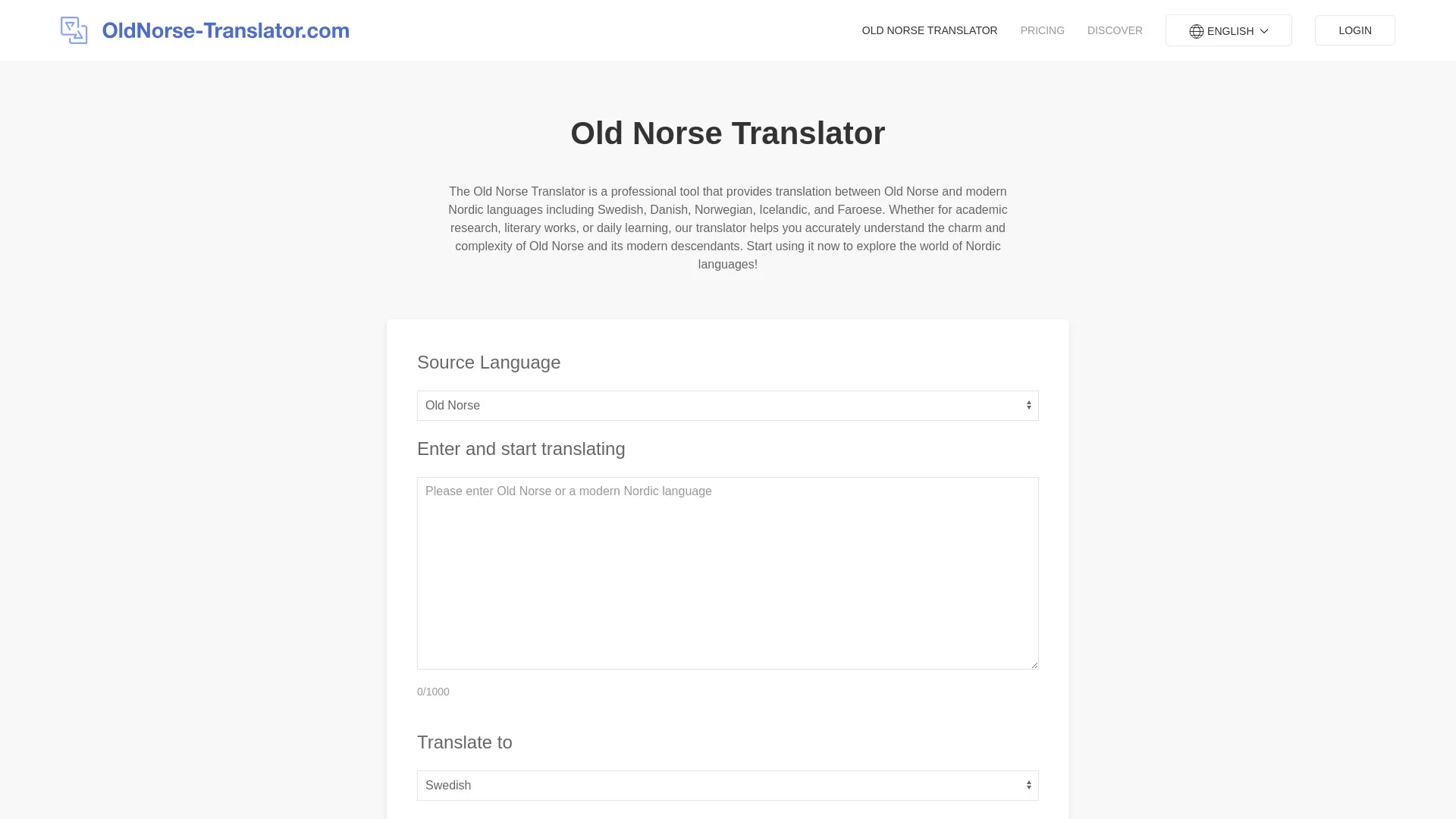 Old Norse Translator: Translate Between Old Norse and Modern Nordic ...