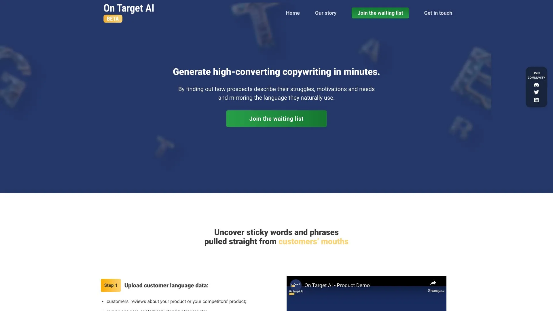 Generate High-Converting Copy with On Target AI | Creati.ai