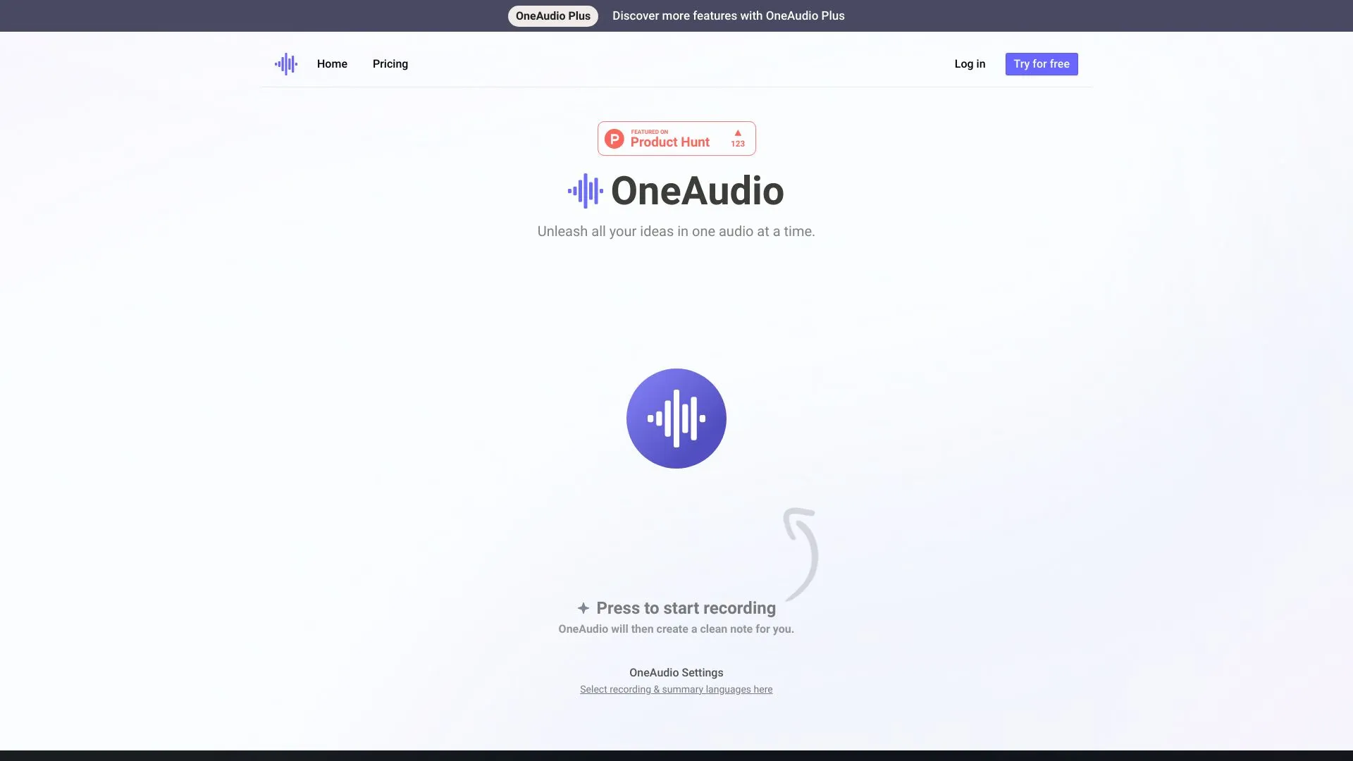 OneAudio - AI-powered Audio Transcription and Summarization Tool ...