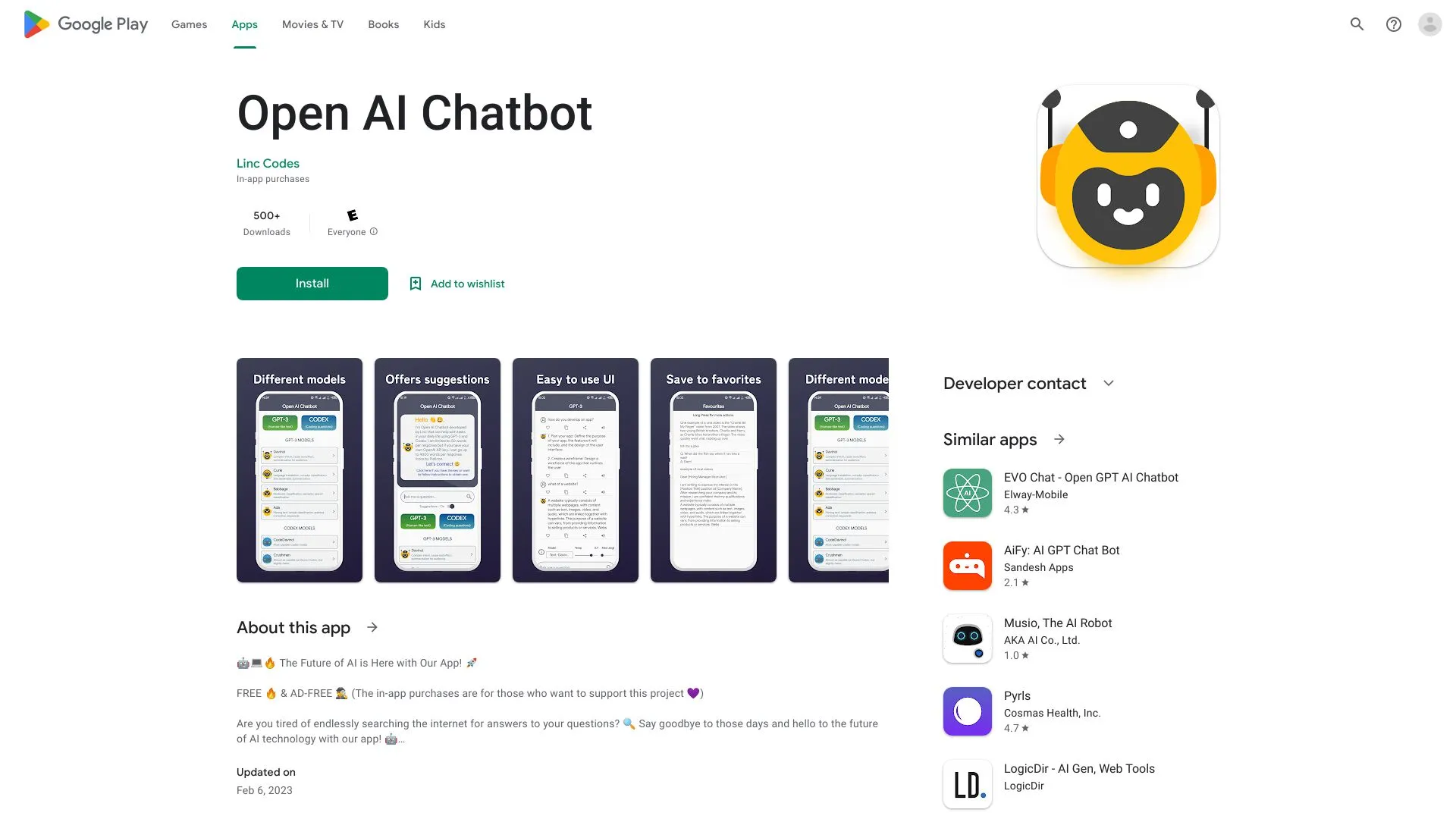LINC Chat Bot: Tu compañero de conversación IA | Creati.ai