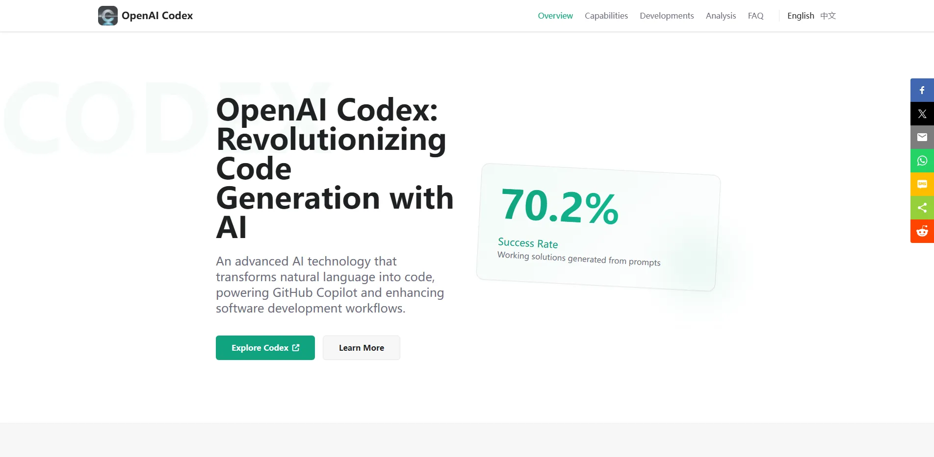 OpenAI Codex: Tu asistente de codificación AI | Creati.ai