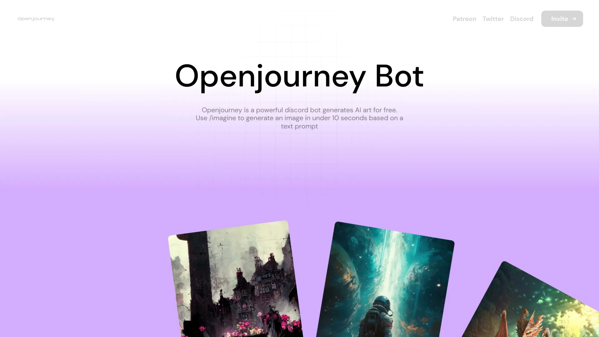 Openjourney : Bot gratuit de génération d'images IA pour Discord | Creati.ai