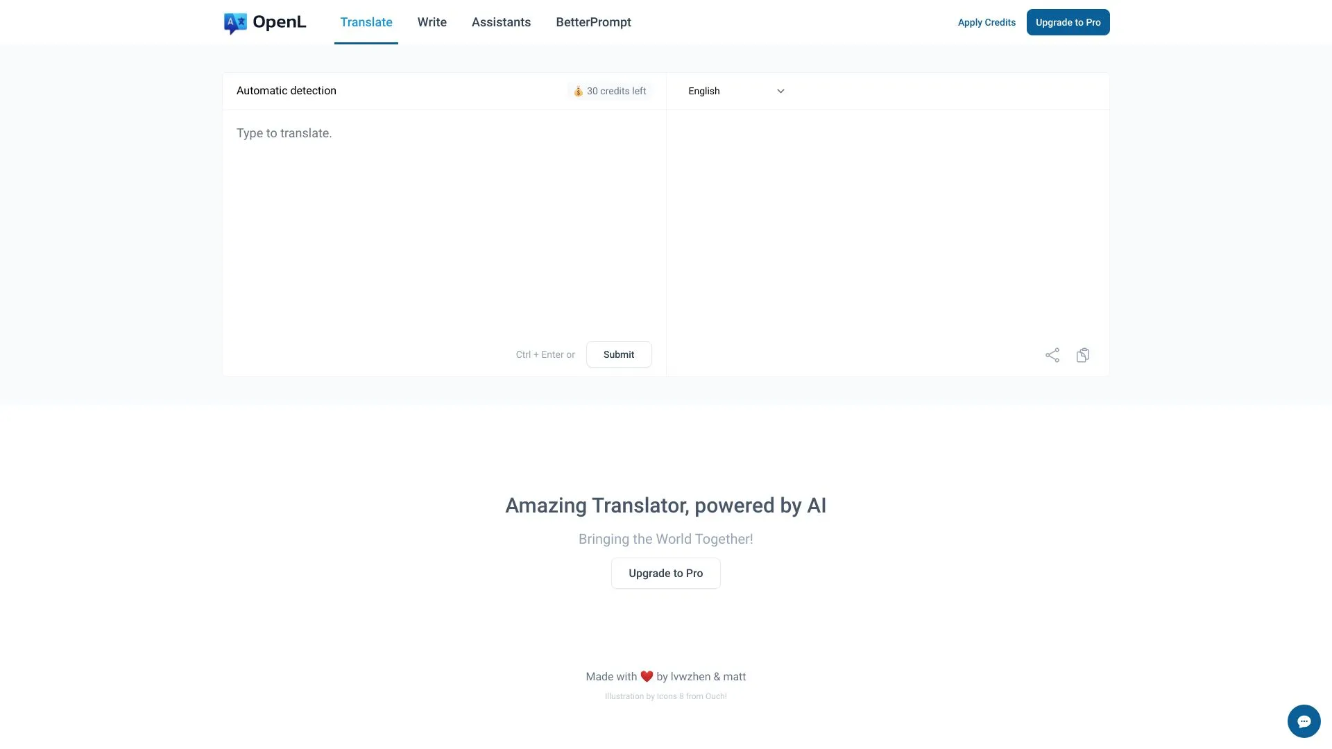 OpenL: AI Translation Tool for 100+ Languages | Creati.ai
