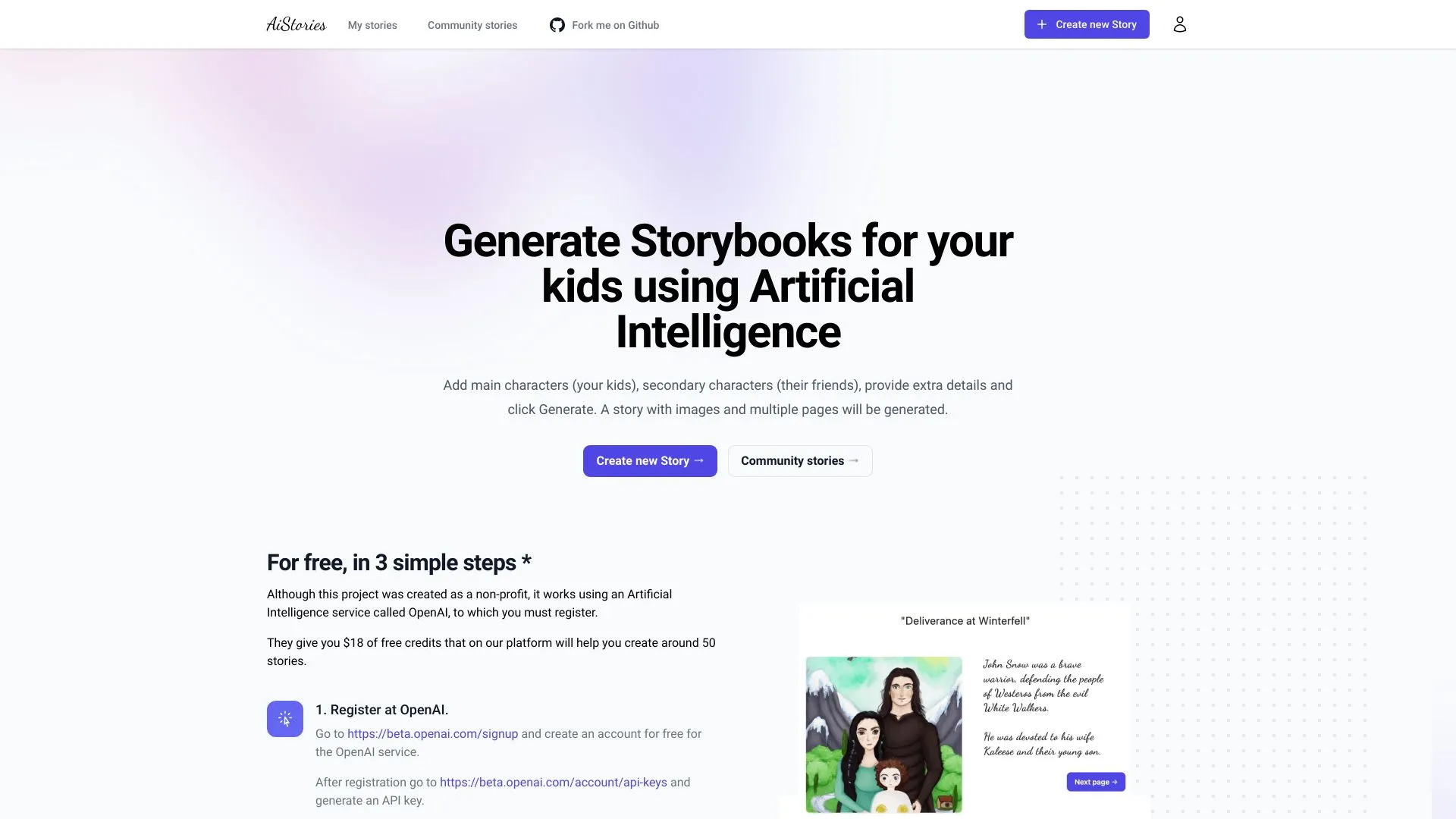 AI-Powered Story Generation - Stories Generator | Creati.ai