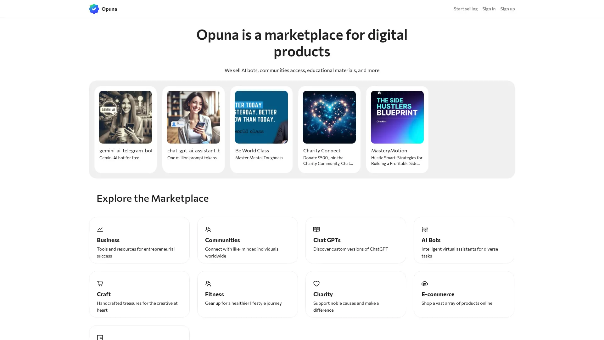 Opuna: Create and Sell AI-driven Digital Products | Creati.ai