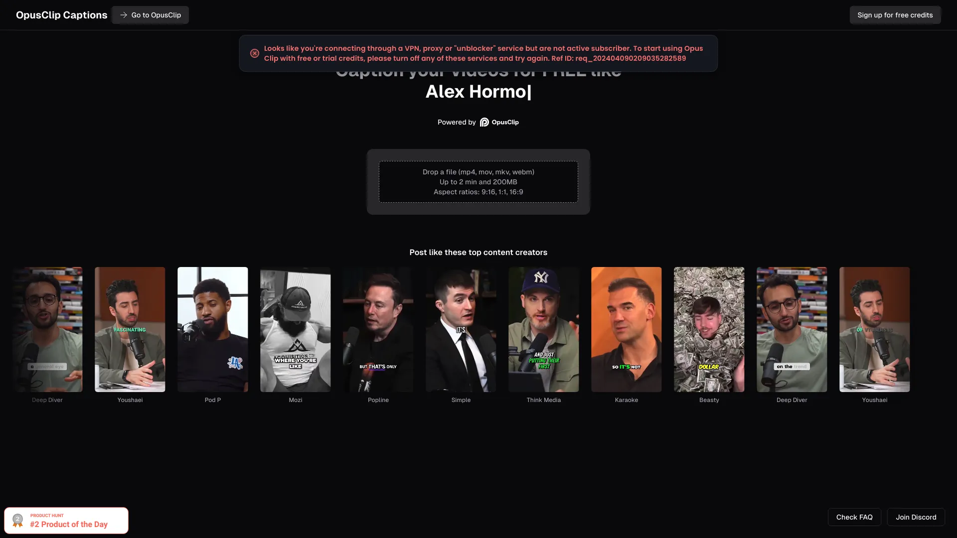 OpusClip: AI-Powered Video Captioning for Creators | Creati.ai