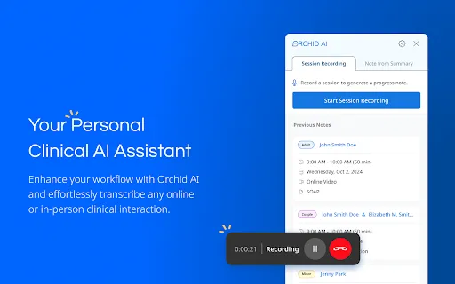 Orchid AI Clinical Notes - Efficient Note Taking Tool | Creati.ai