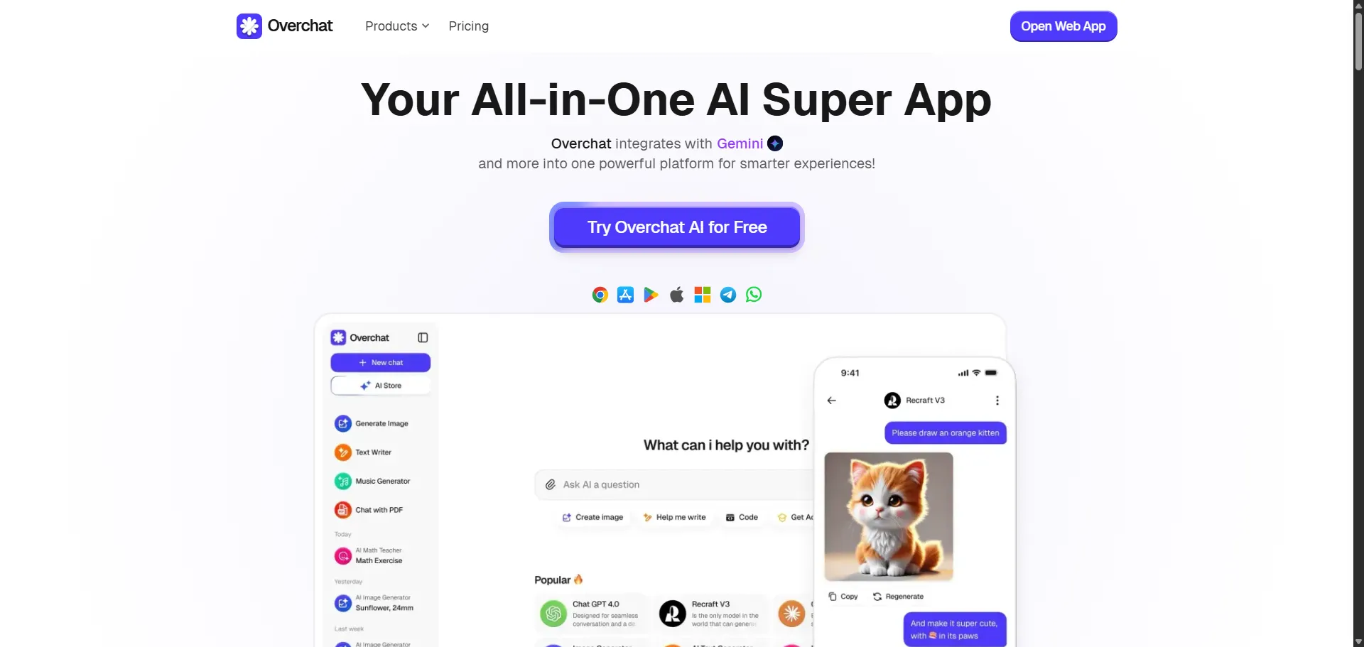 Overchat: AI-Powered Messaging Platform | Creati.ai
