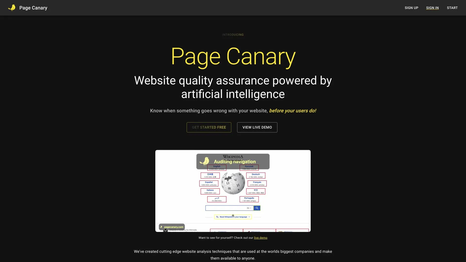 PageCanary - Autonomous Website Quality Assurance Bot | Creati.ai