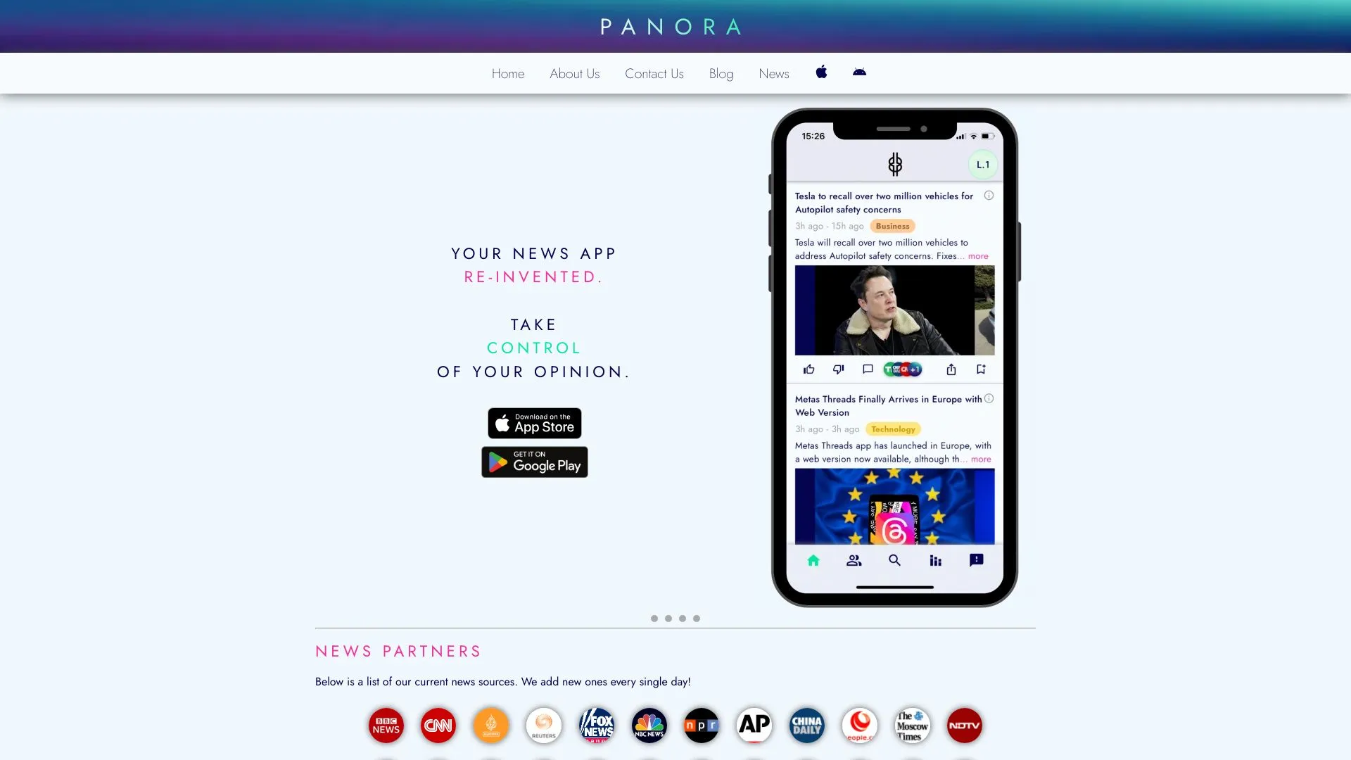 PanoraApp: AI-Powered Personalized News | Creati.ai