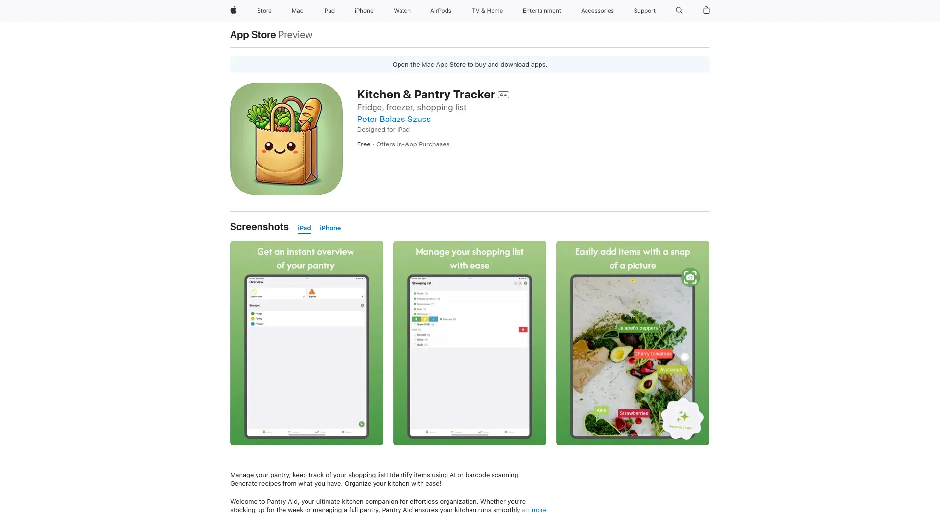 Pantry Aid - Aplicación Definitiva para la Organización de la Cocina ...