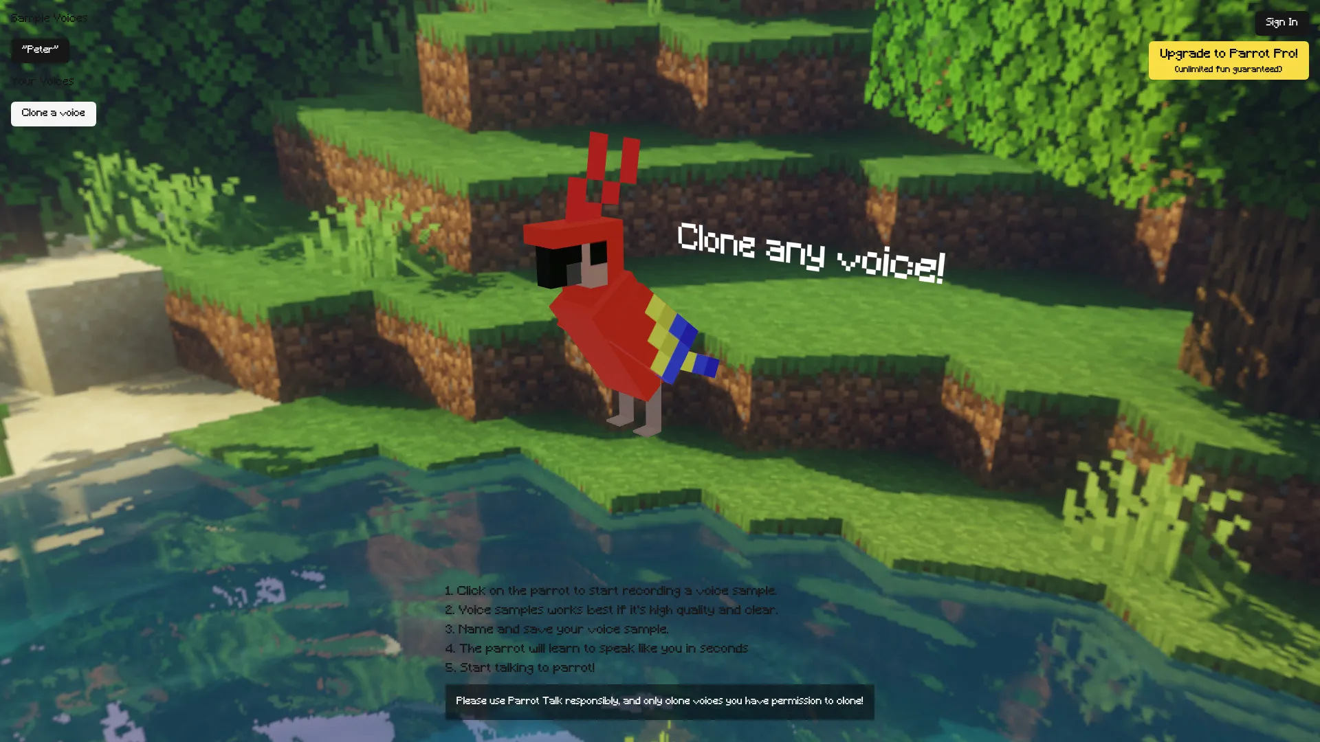 Parrot Talk: Voice Cloning for Fun Interactions | Creati.ai