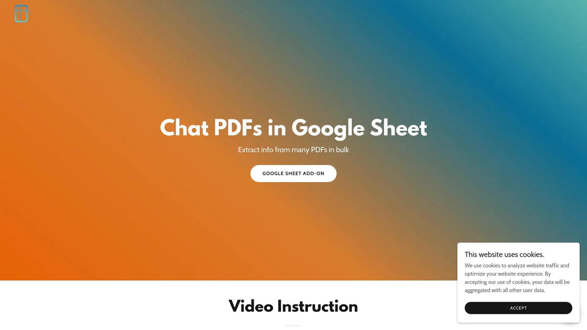 PDF AI Sheet: Extract and Chat with PDF Data in Google Sheets | Creati.ai