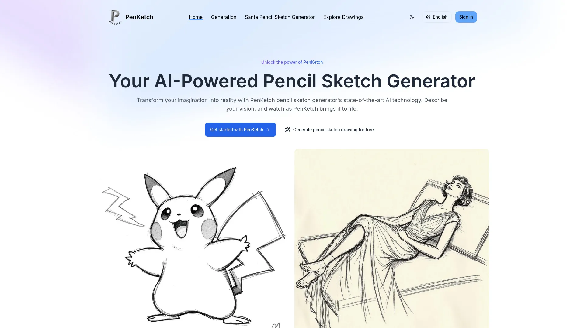 AI-Powered Pencil Sketch Generator - PenKetch | Creati.ai