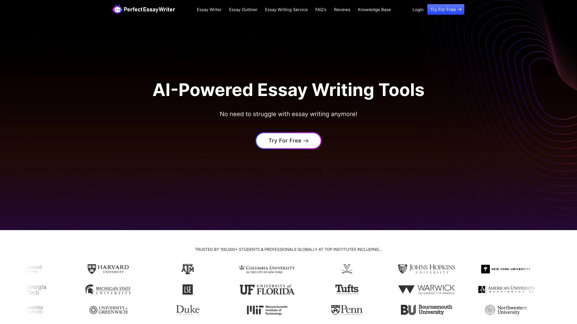 PerfectEssayWriter.ai - AI-Powered Essay Writing Tool | Creati.ai
