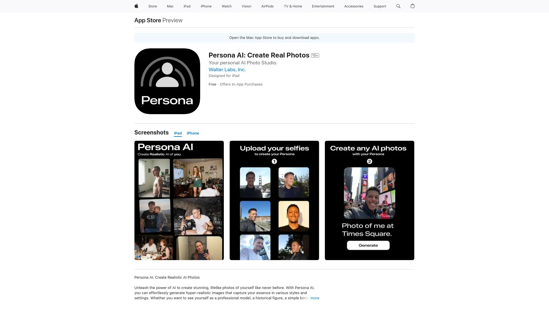 Persona AI: Generate Hyper-Realistic AI Photos with Ease | Creati.ai