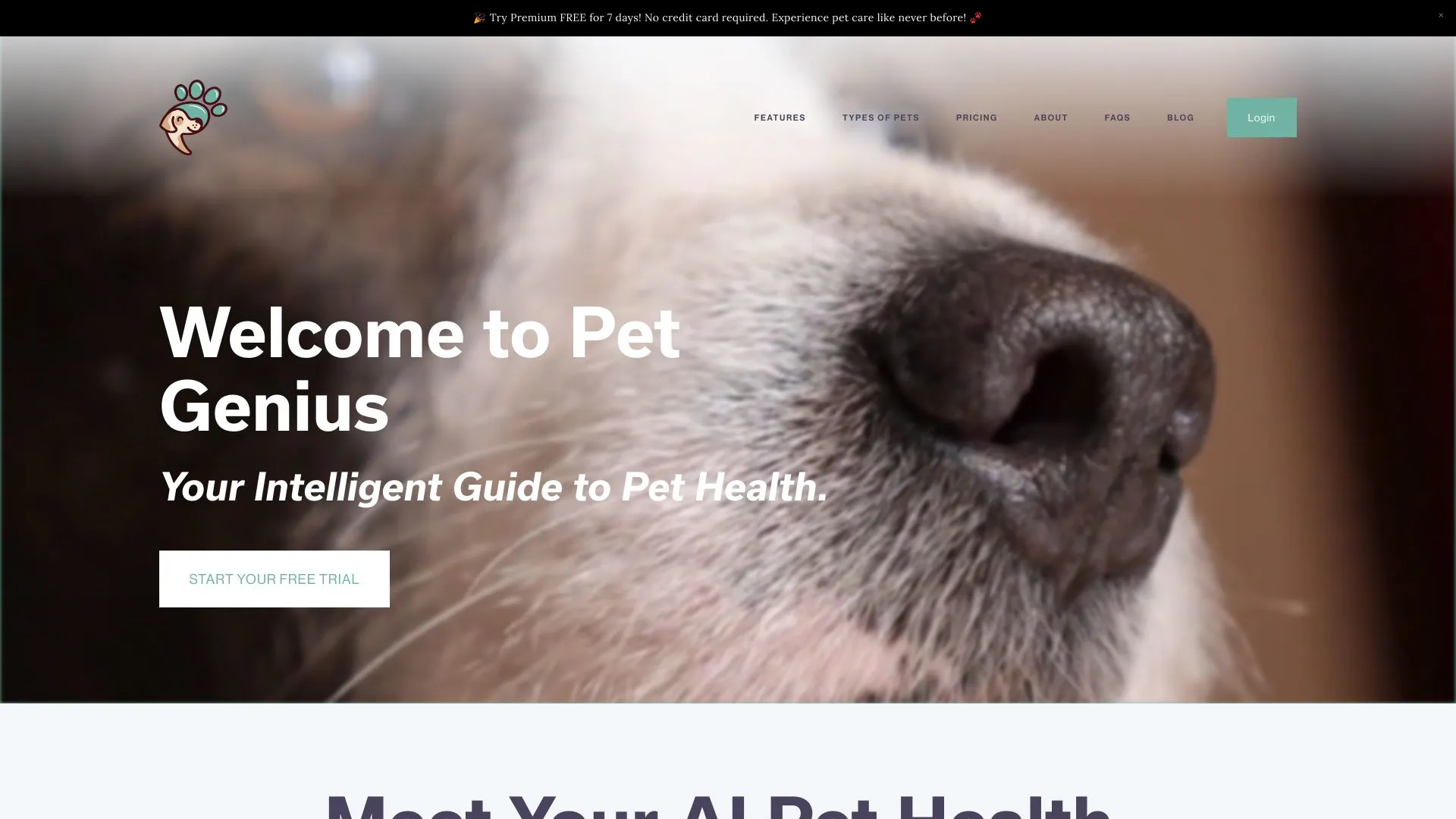 Pet Genius - AI Powered Pet Health Assistant | Creati.ai