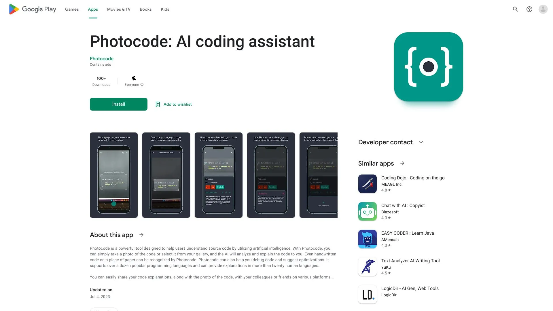 Photocode: Your AI Assistant for Code Analysis | Creati.ai