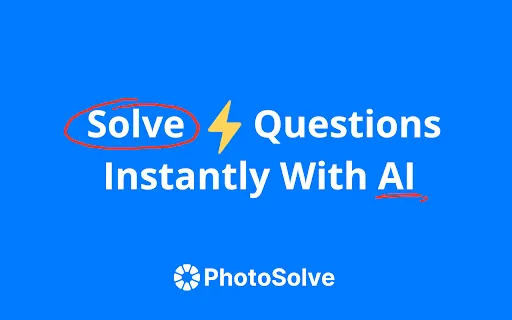 PhotoSolve - Scan & Solve Any Question Effortlessly | Creati.ai