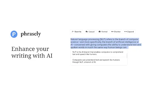 Phrasely - Your AI Writing Companion | Creati.ai