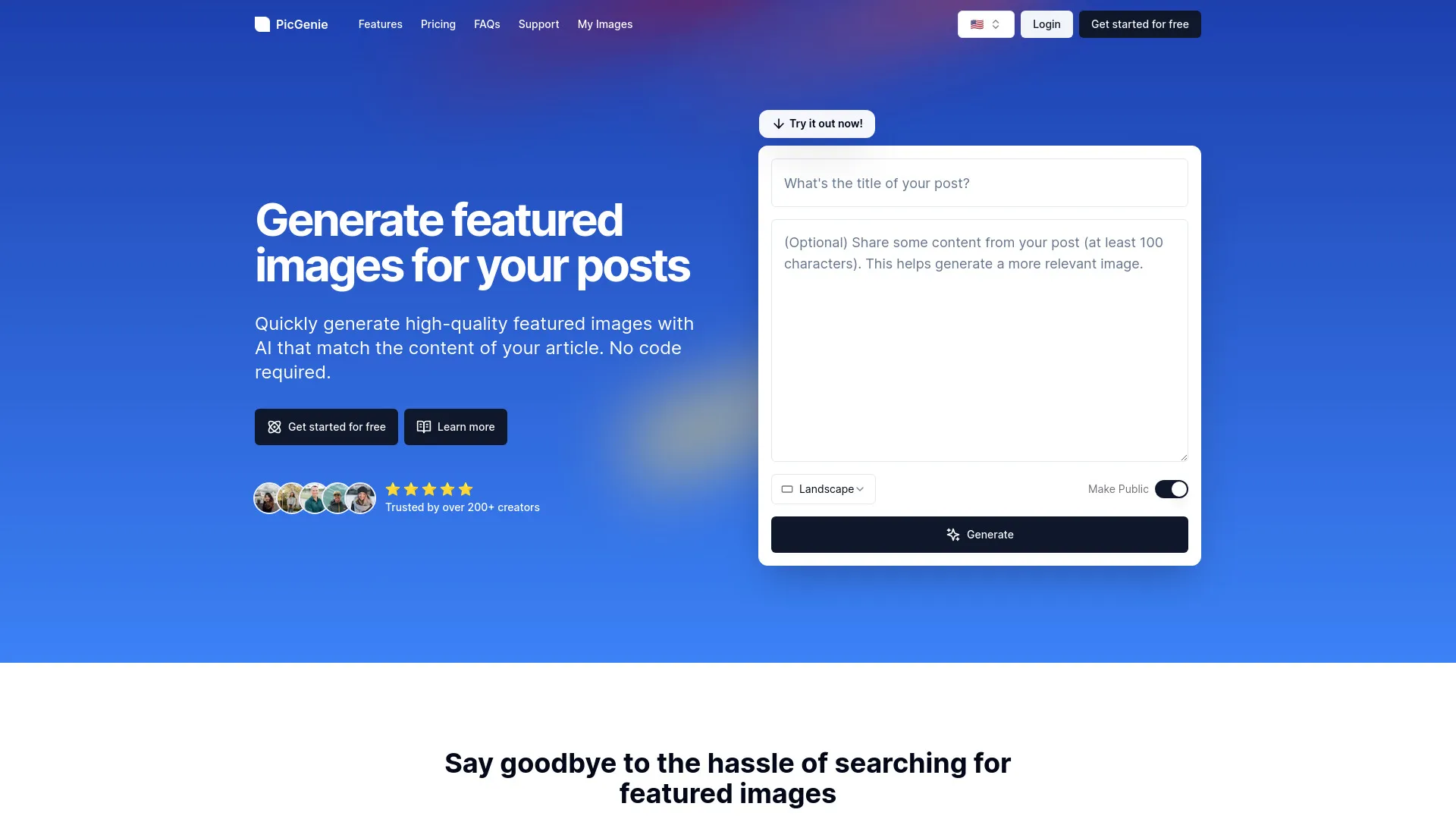 Genera Imágenes Impresionantes con PicGenie - Generador de Imágenes AI ...