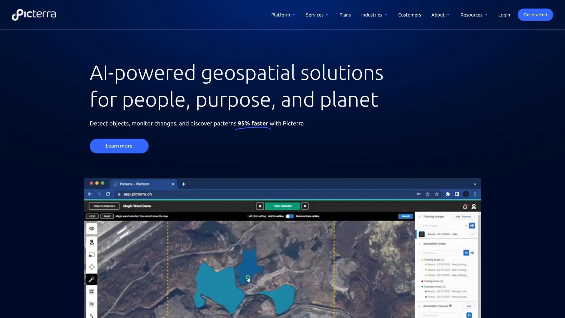 Picterra: Geospatial AI Solutions for Sustainable Future | Creati.ai