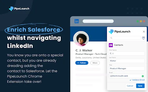 PipeLaunch: Enhance Salesforce with LinkedIn Integration | Creati.ai