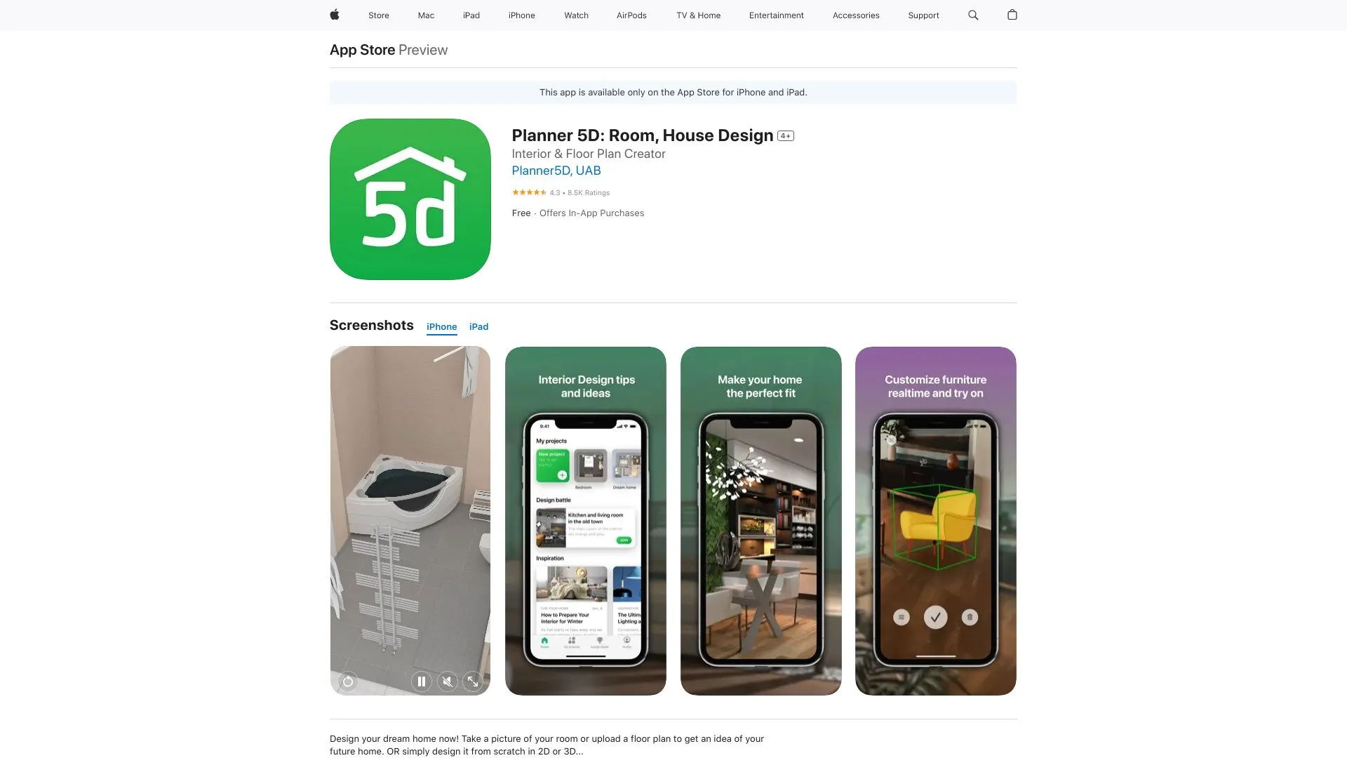 Planner 5D : Créez facilement des designs de maison 2D et 3D | Creati.ai