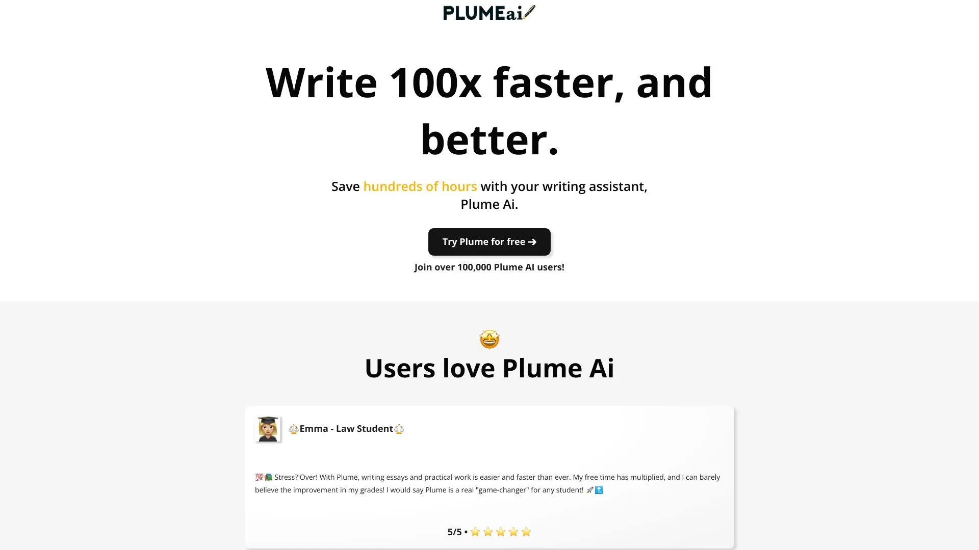 Plume AI: Enhance Your Academic Writing with AI Assistance | Creati.ai
