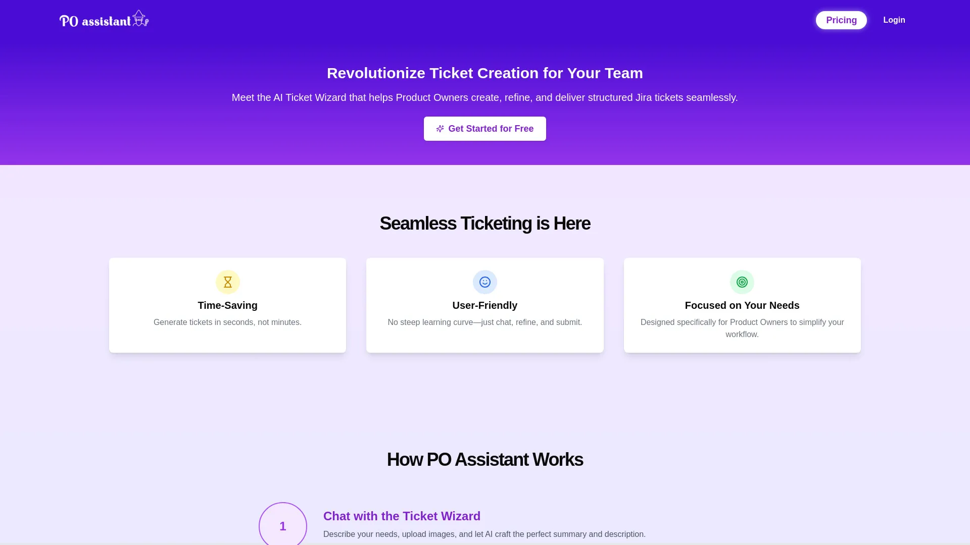 PO Assistant - AI Ticket Wizard para Jira & GitHub | Creati.ai