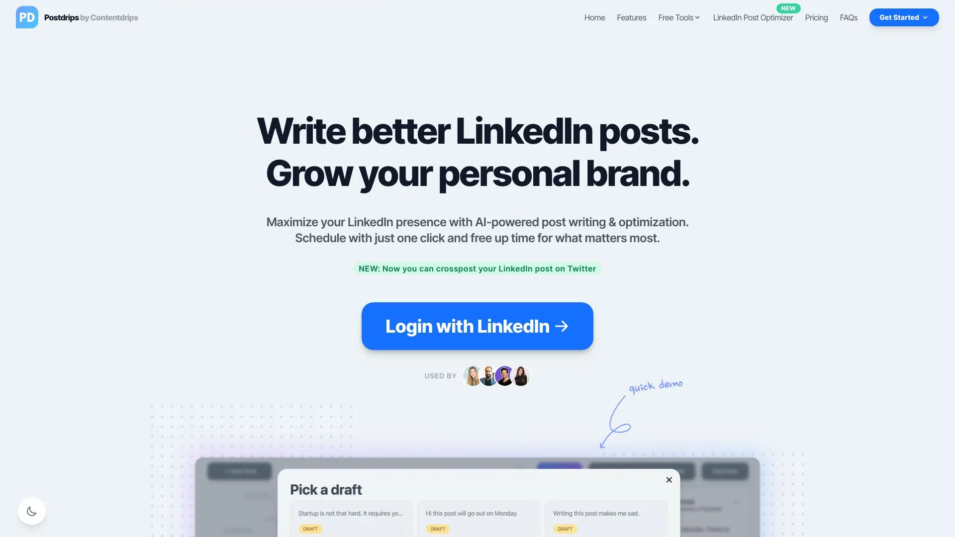 Postdrips: Simplify LinkedIn Post Scheduling and Optimization | Creati.ai