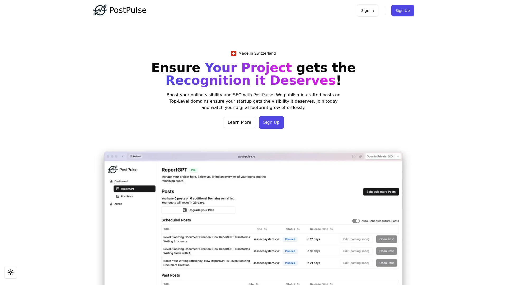 PostPulse - Eleva tu presencia online SaaS | Creati.ai