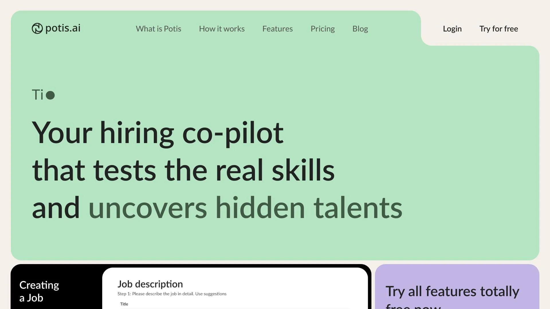 Potis AI: AI-Driven Virtual Interview Platform | Creati.ai