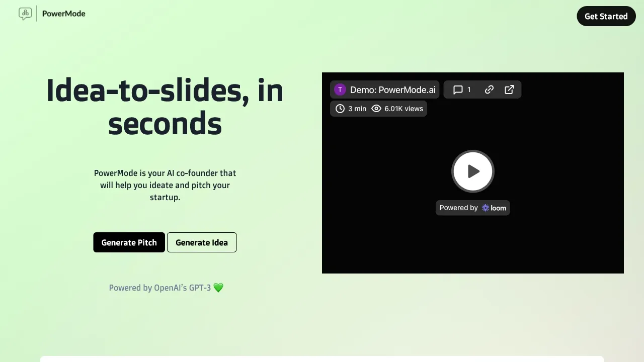 PowerMode AI - Effortless AI-Powered Presentation Creation | Creati.ai