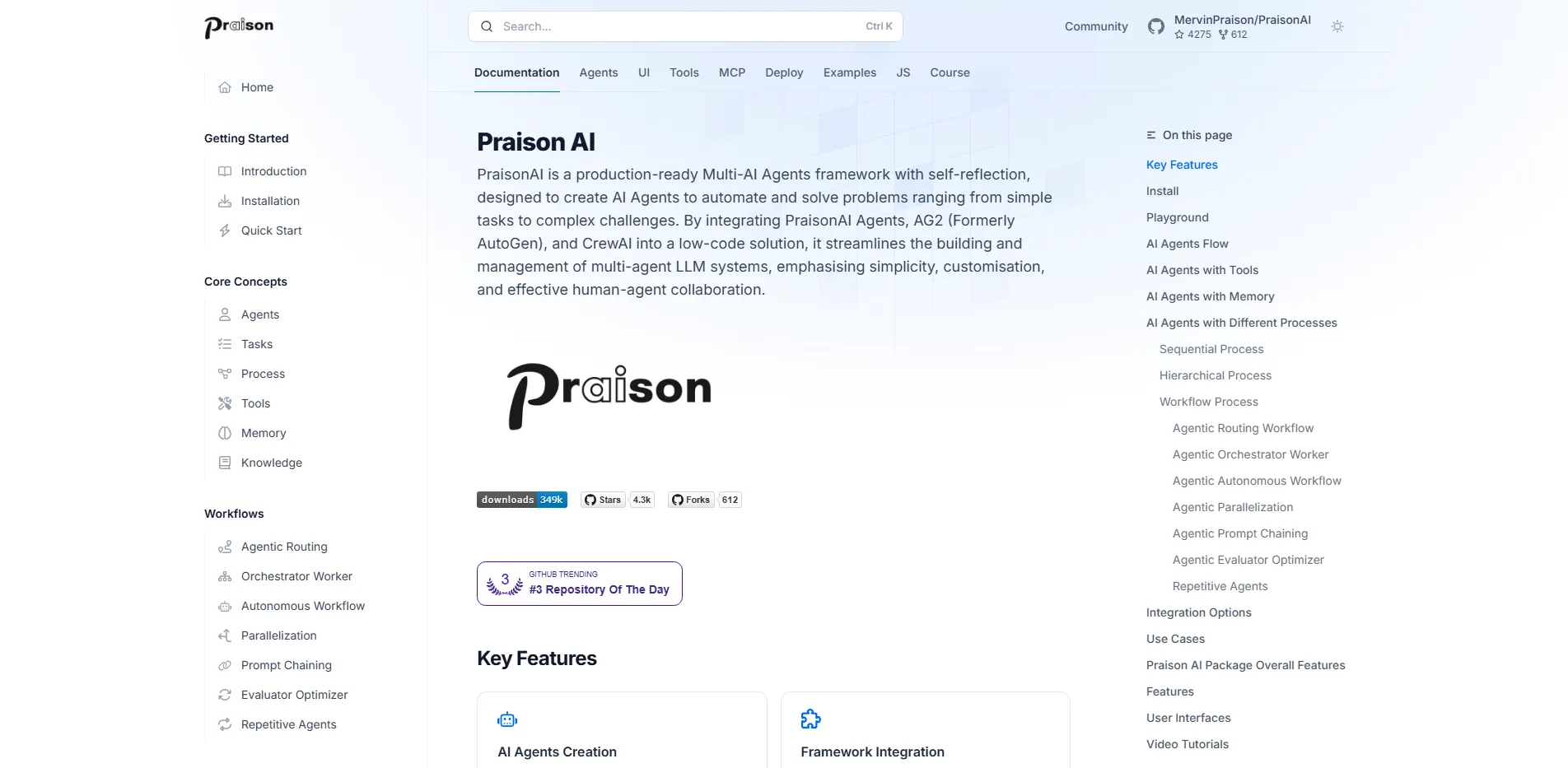 PraisonAI - Herramienta Inteligente de Procesamiento y Análisis de Datos | Creati.ai