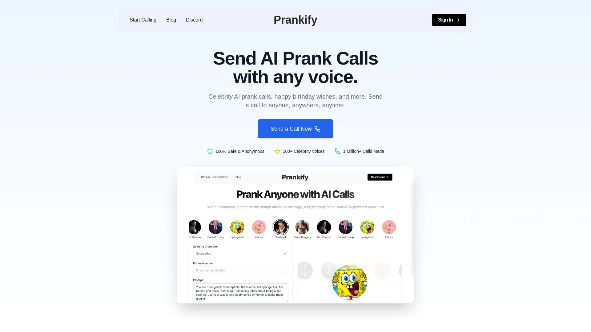 Prankify - Fun AI-Powered Prank Calls | Creati.ai