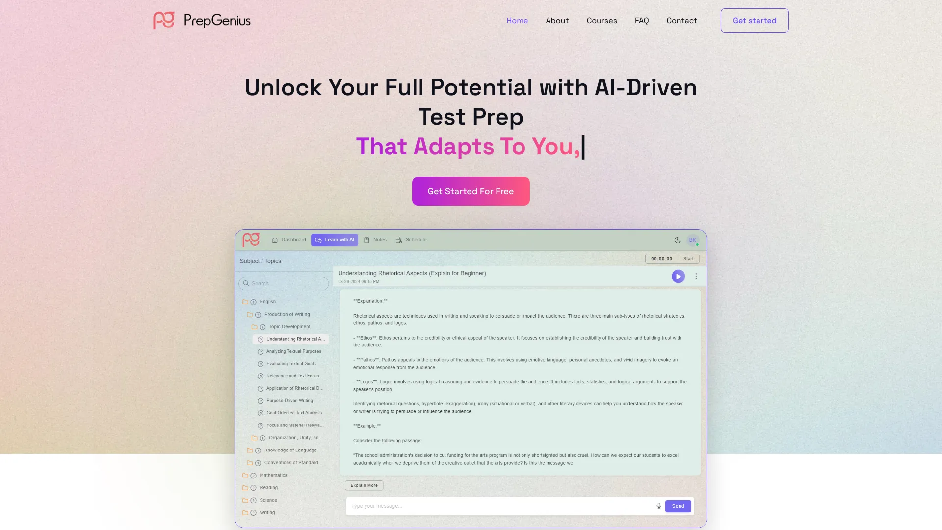 PrepGenius.ai - Personalized AI-Driven Test Prep | Creati.ai