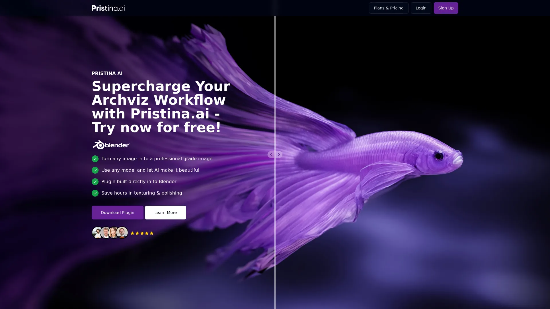 Pristina.ai - Plugin impulsado por IA para renderizado fotorealista | Creati.ai